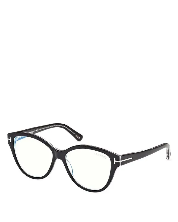 TOM FORD Cat Eye Blue Light Glasses - Black