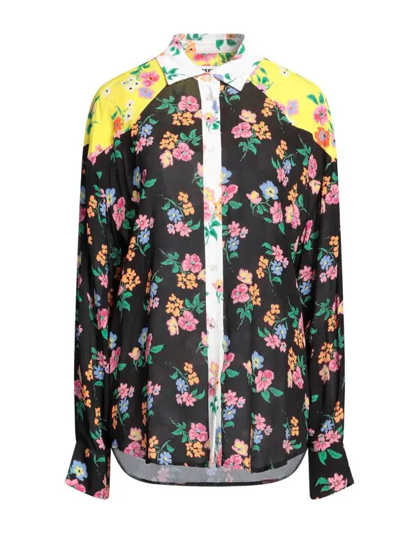 MSGM Floral-print Crepe Shirt