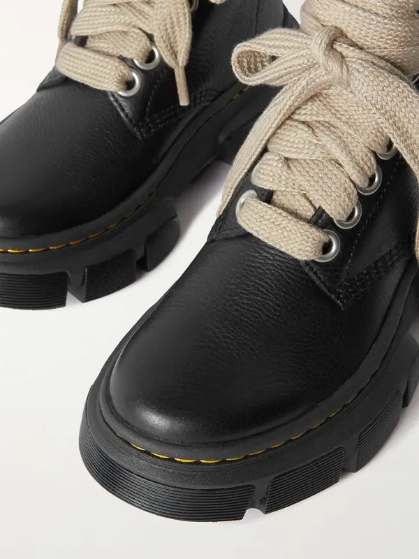 Rick Owens Dr. Martens 1918 Dmxl Textured-Leather Boots In