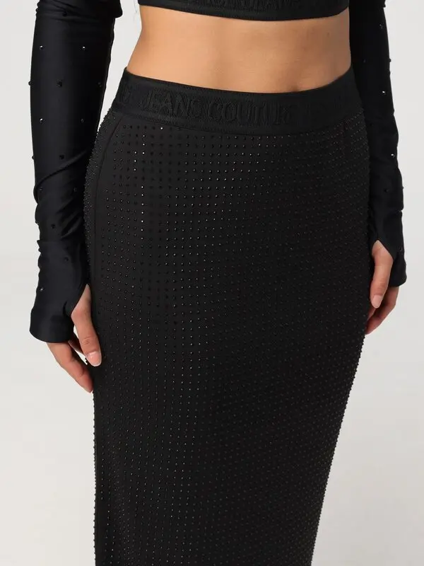 Versace Embellished Midi Skirt