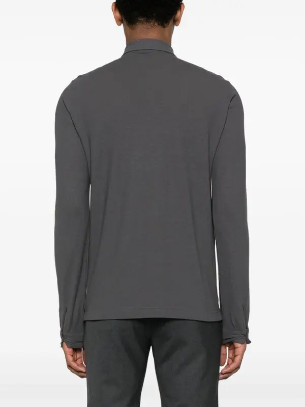 ZANONE Ice Cotton Polo Shirt - Grey