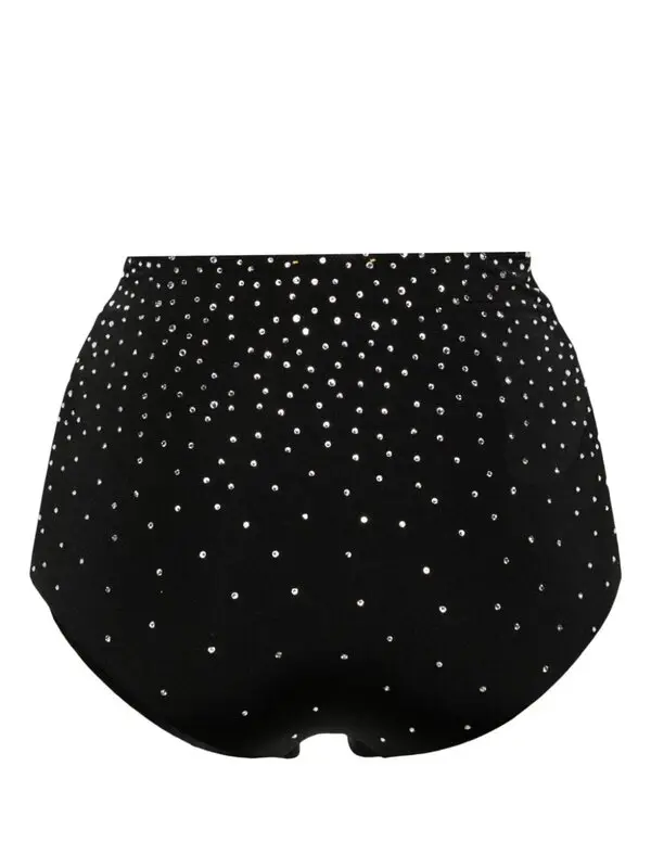 FORTE_FORTE Crystal-embellished High-waisted Bikini Bottoms