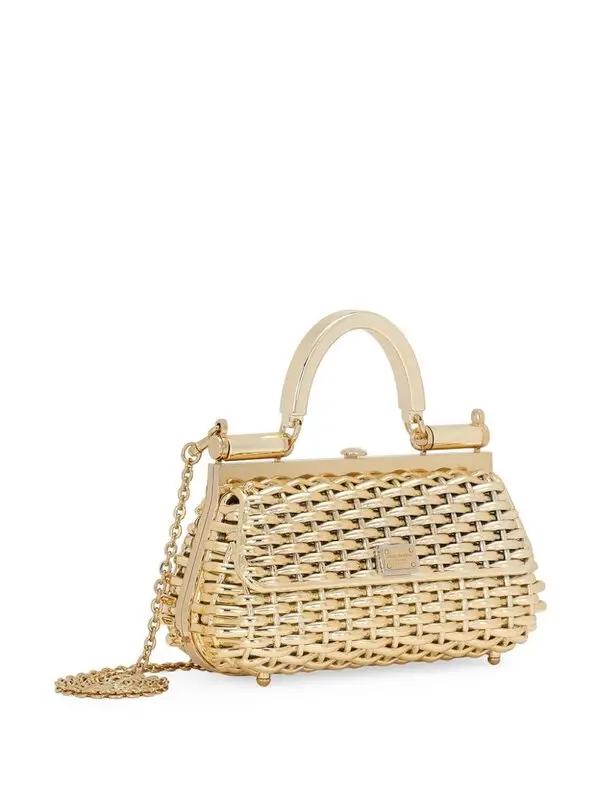 Dolce & Gabbana Sicily Interwoven Mini Bag
