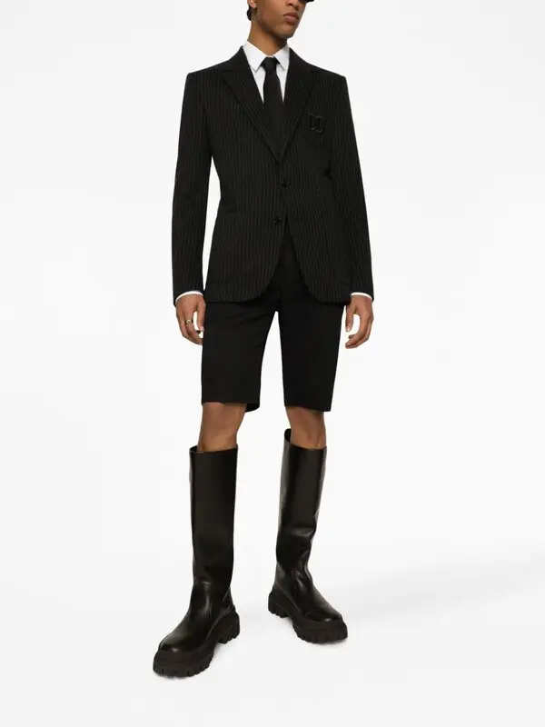 Dolce & Gabbana Logo Patch Bermuda Shorts