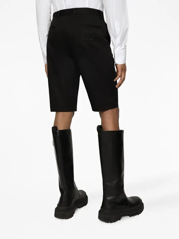 Dolce & Gabbana Logo Patch Bermuda Shorts