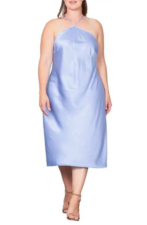 STANDARDS & PRACTICES Satin Midi Dress