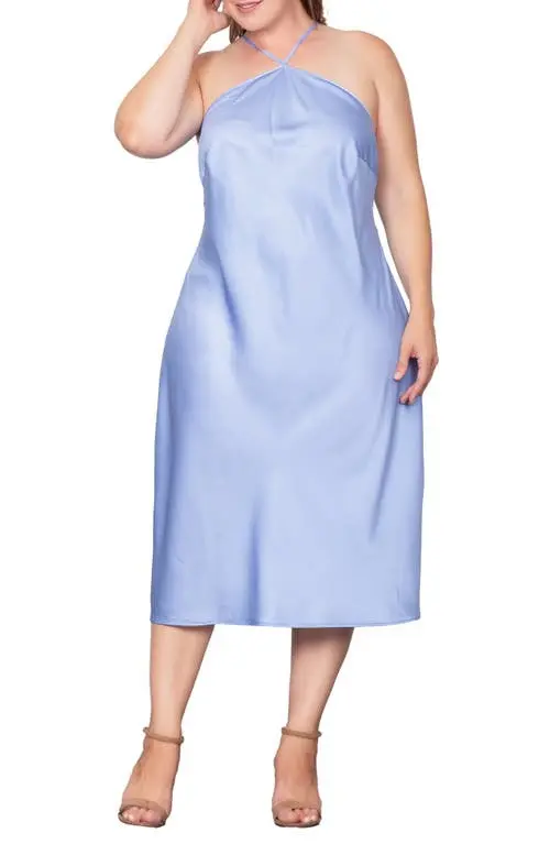 STANDARDS & PRACTICES Satin Midi Dress