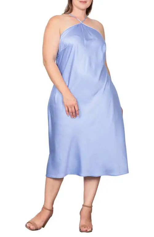 STANDARDS & PRACTICES Satin Midi Dress