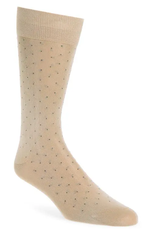 Pantherella Gadsbury Fil Coupé Dot Dress Socks - Tawny