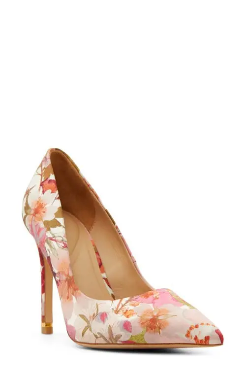 Ted Baker London Cara Icon Pointed Toe Pump - Bright Multi White Pink