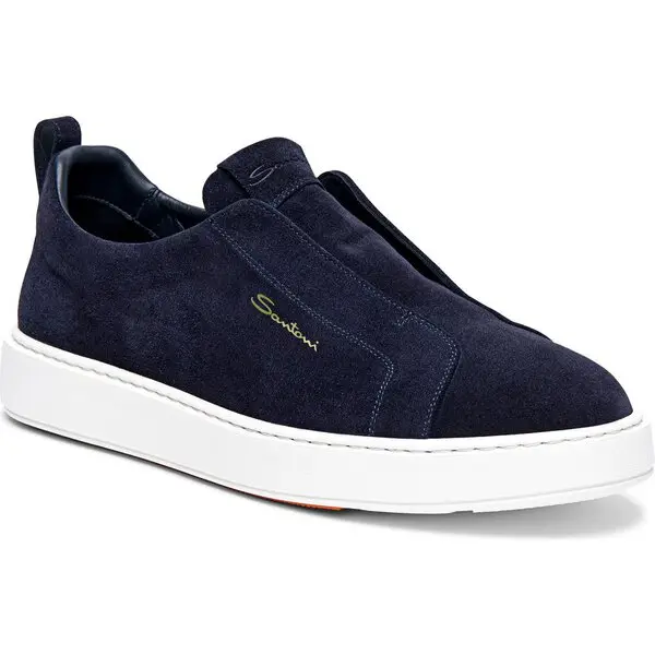 Santoni Victor Slip-on Sneaker - Blue