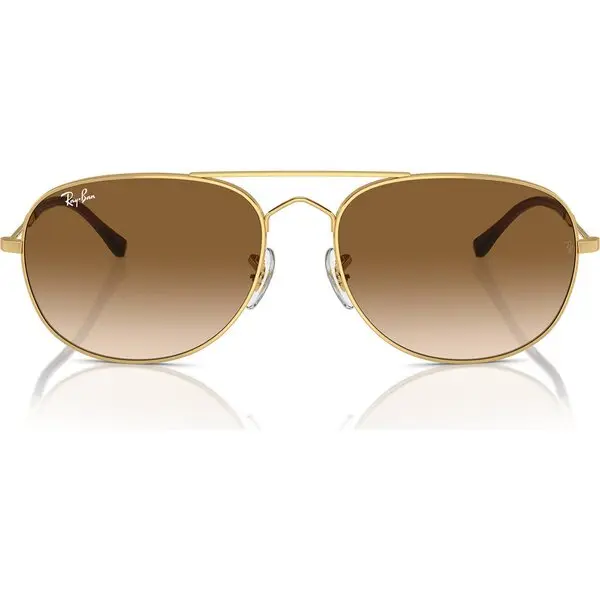 Ray-ban 57mm Pillow Aviator Sunglasses - Gold Flash