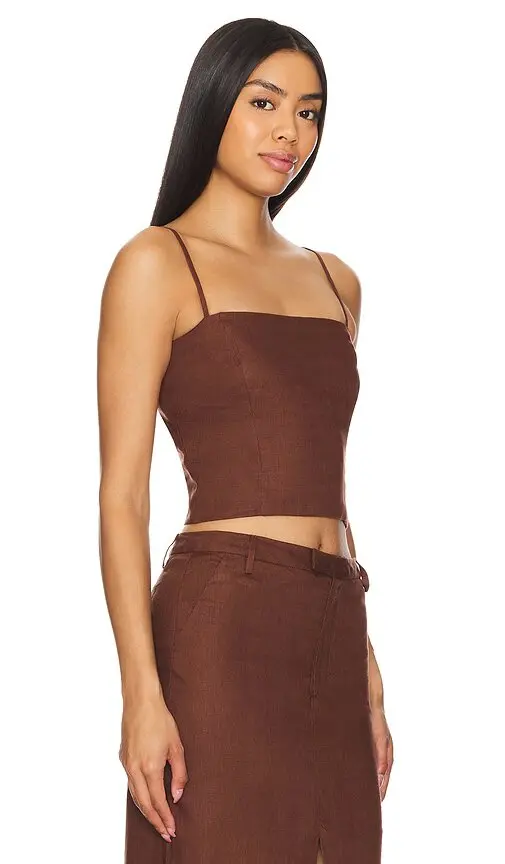 Bardot X Sita Top - Chocolate Brown