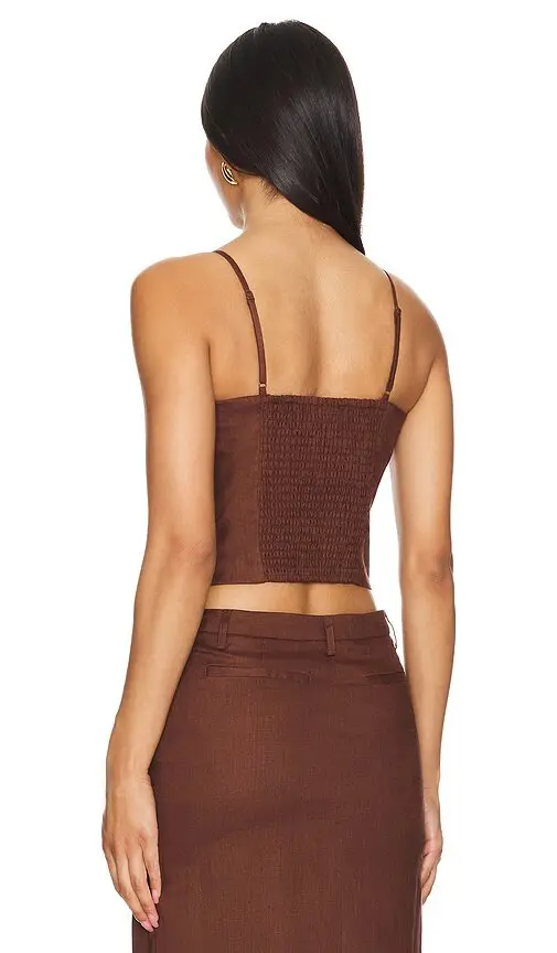 Bardot X Sita Top - Chocolate Brown