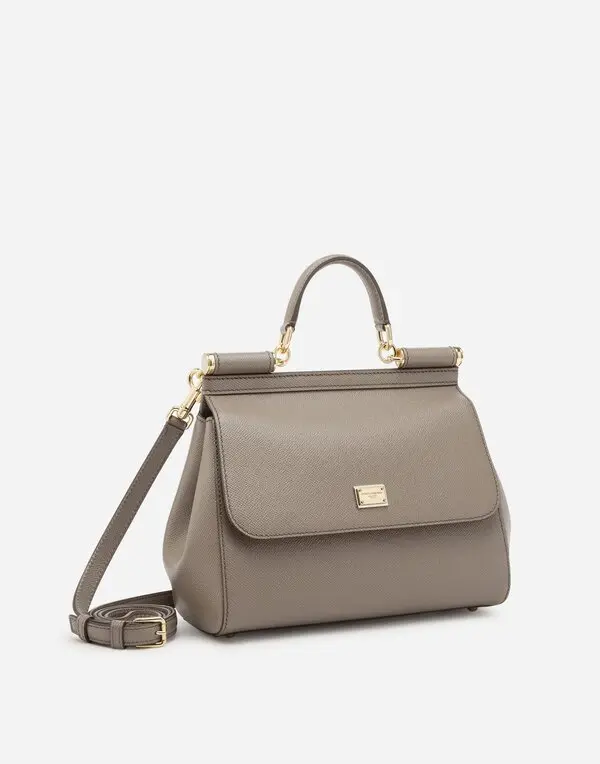 Dolce & Gabbana Large Sicily Handbag - Grey