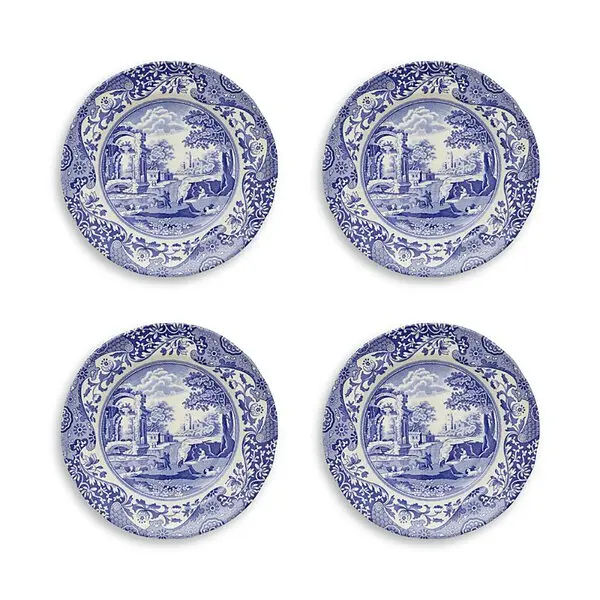 SPODE Italian Salad Plate, Set Of 4 - Blue