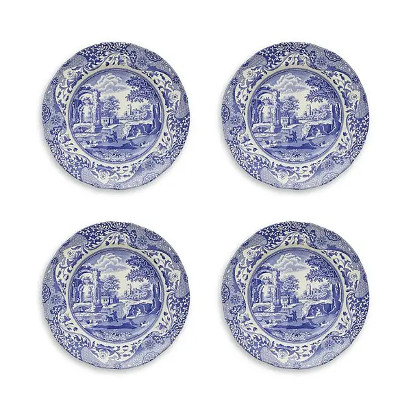SPODE Italian Luncheon Plate, Set Of 4 - Blue