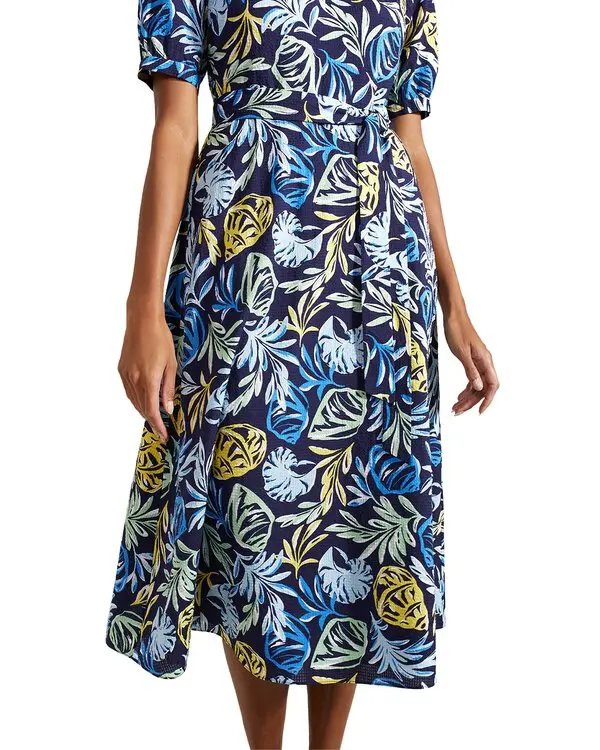 HOBBS LONDON Merle Printed Midi Dress