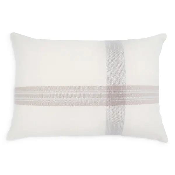 POM POM AT HOME Geneva Plaid Decorative Pillow, 28 X 36 - Ivory/taupe