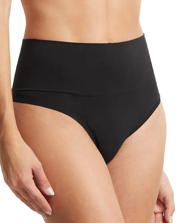 Hanky Panky Body Mid Rise Thong - Black