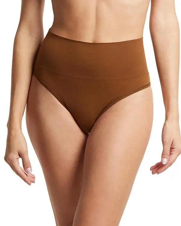 Hanky Panky Body Mid Rise Thong - Macchiato