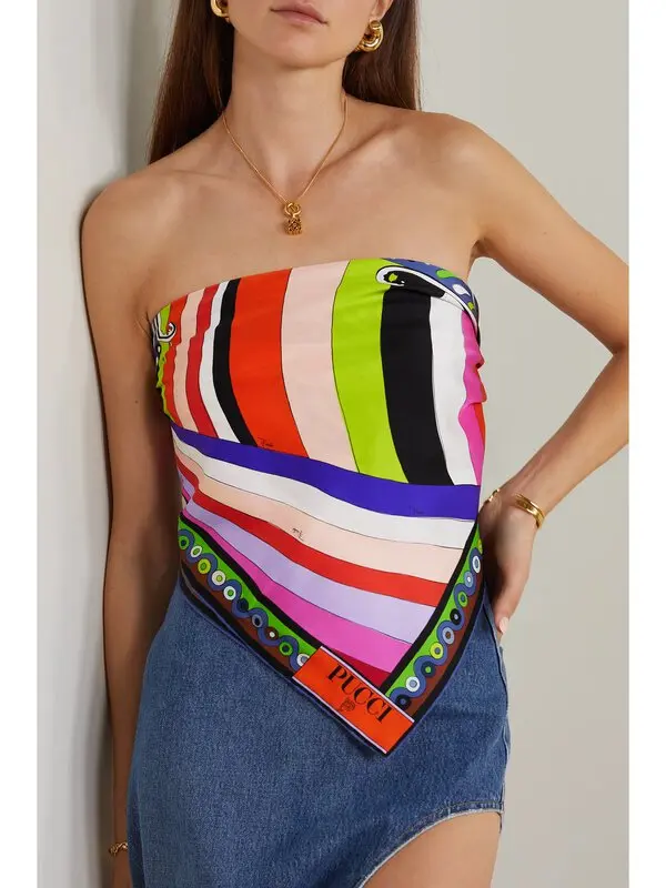 Emilio Pucci Printed Silk-twill Scarf