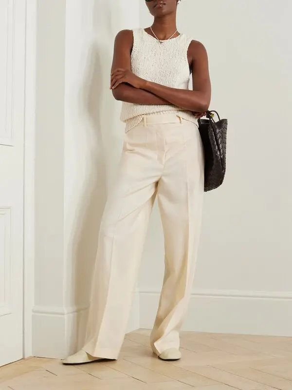 RÓHE Wool-twill Wide-leg Pants