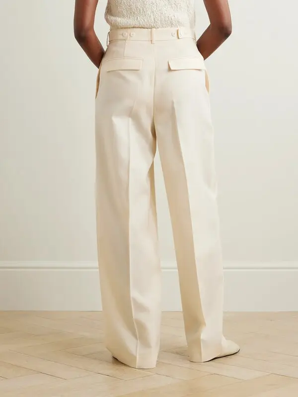 RÓHE Wool-twill Wide-leg Pants