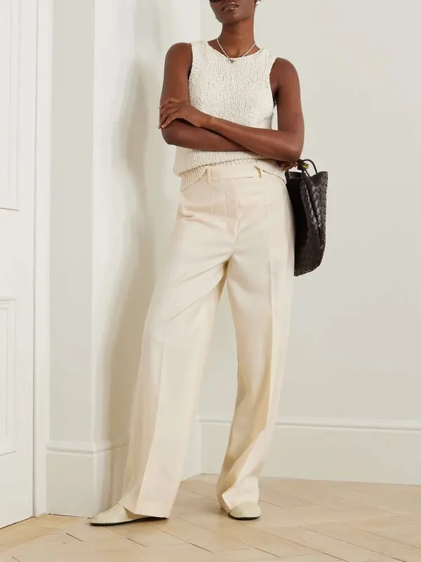 RÓHE Wool-twill Wide-leg Pants