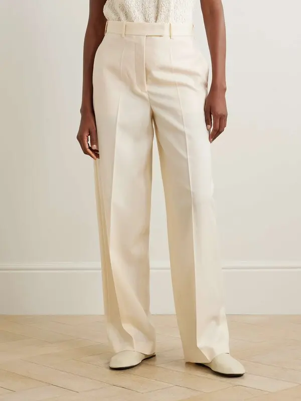 RÓHE Wool-twill Wide-leg Pants