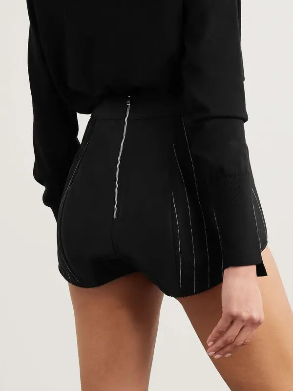 Dolce & Gabbana Pinstriped Wool-blend Twill Shorts