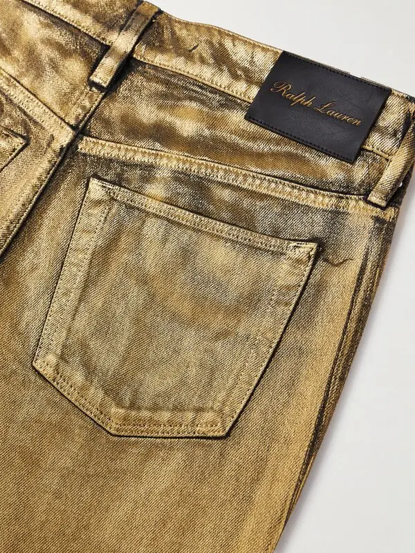 Ralph Lauren Metallic Coated Skinny Jeans