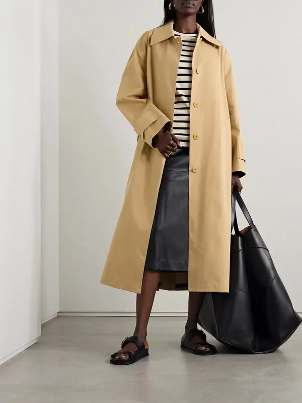 JOSEPH Lowendal Oversized Belted Cotton-twill Coat