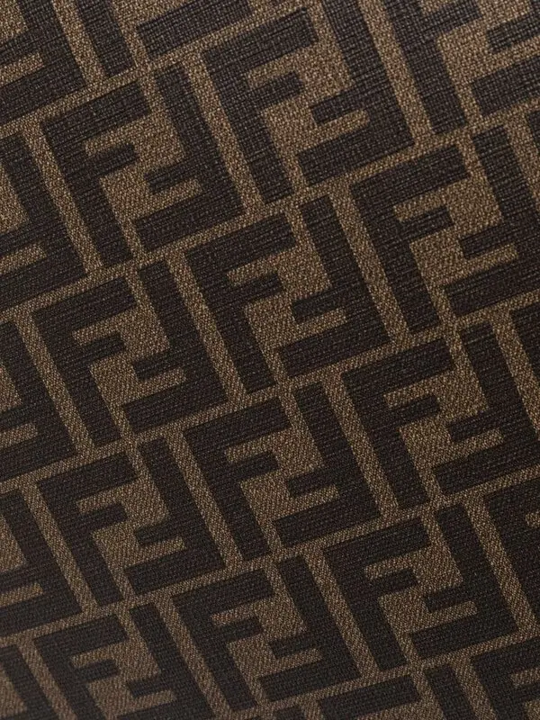 Fendi Leather Monogram-print Tote Bag