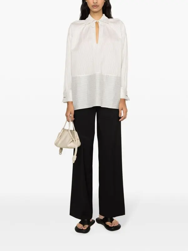 Max Mara Pinstriped Shirt - White