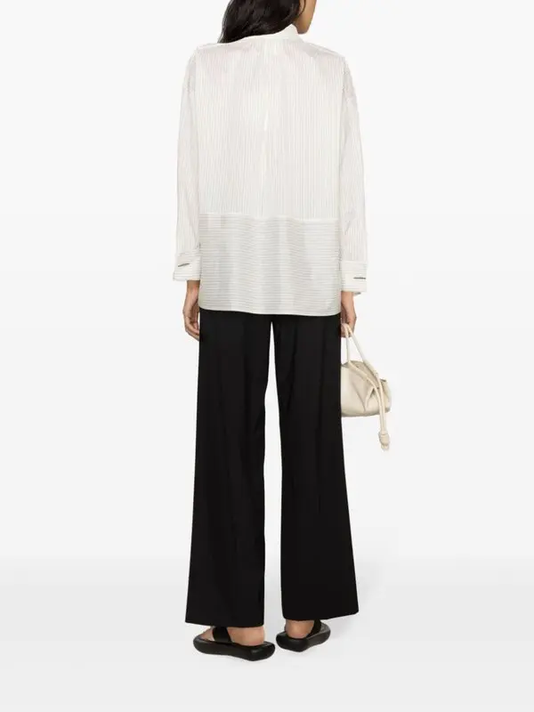 Max Mara Pinstriped Shirt - White