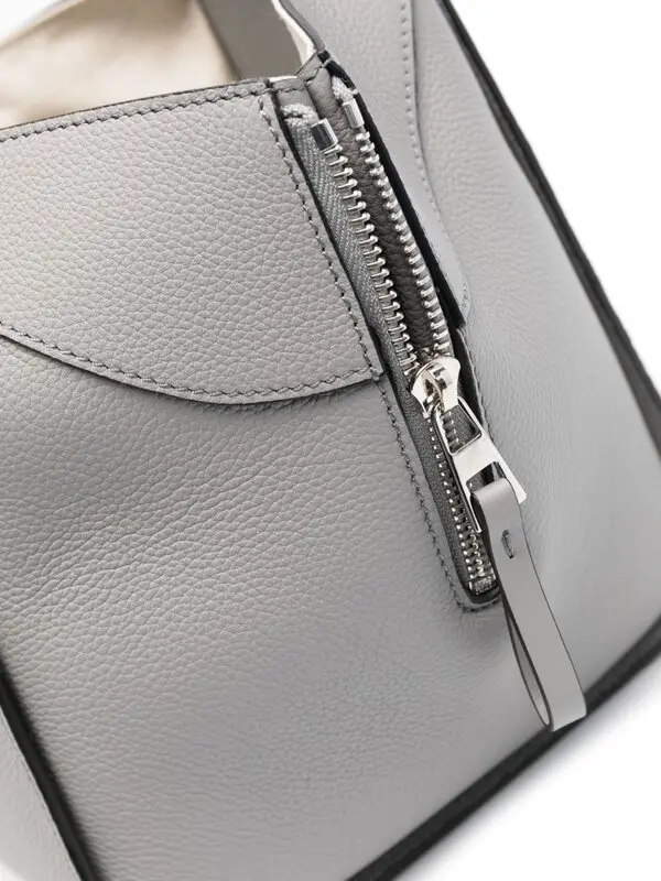 Loewe Compact Hammock Leather Shoulder Bag - Grey