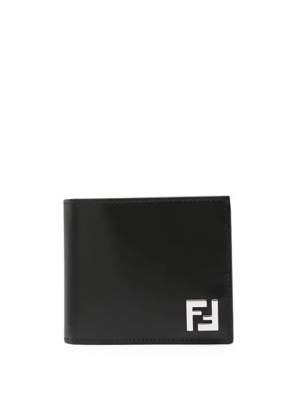 Fendi Ff Bi-fold Leather Wallet - Black
