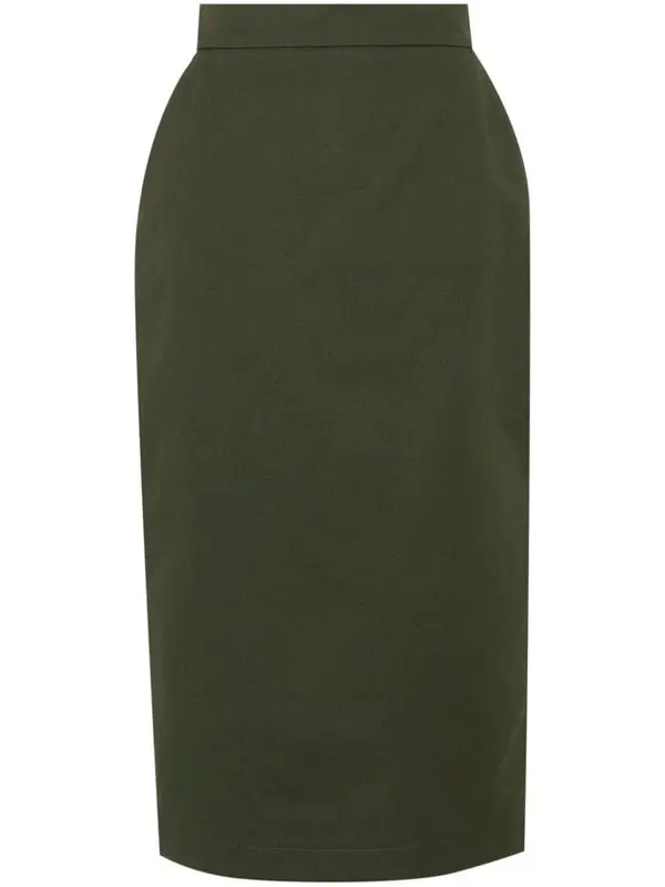 Max Mara Cotton Pencil Midi Skirt
