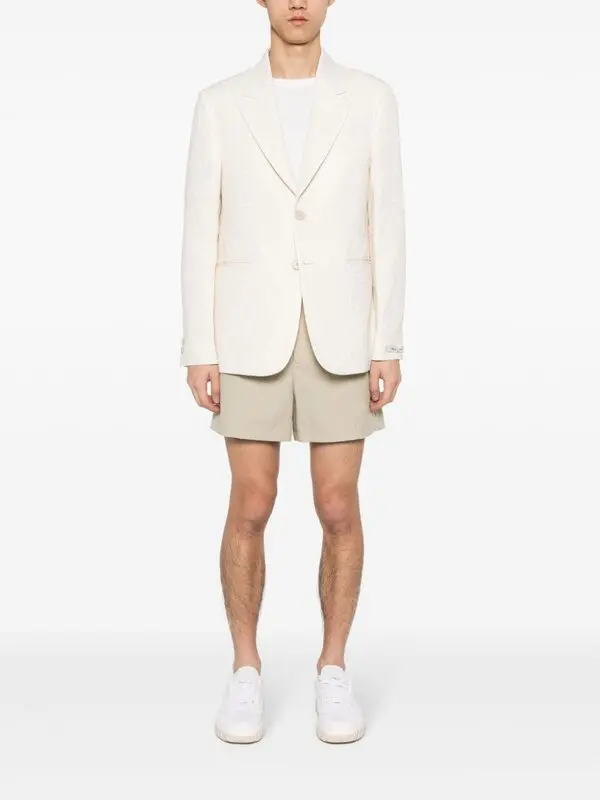 Fendi Wool Bermuda Shorts - Neutrals