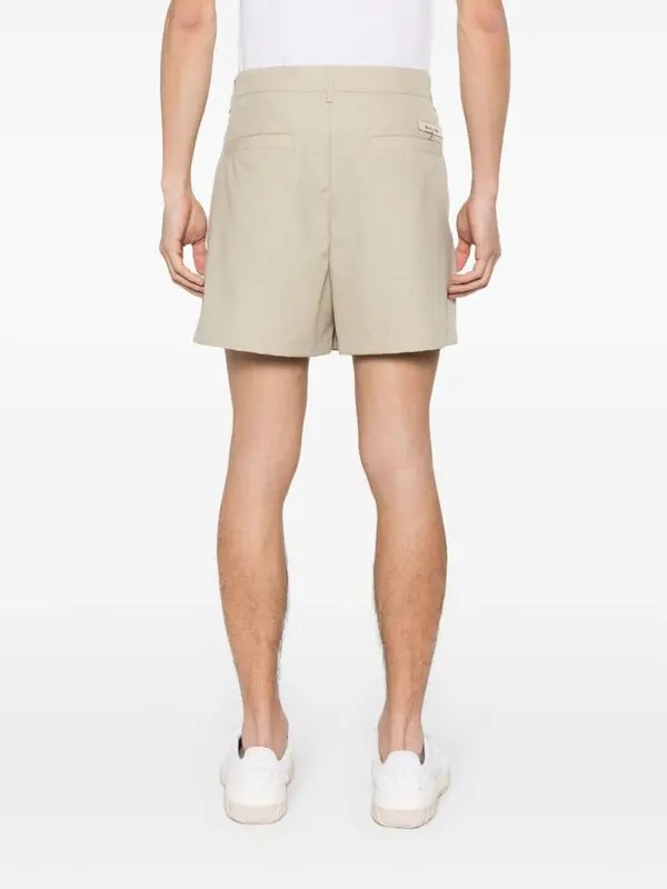 Fendi Wool Bermuda Shorts - Neutrals