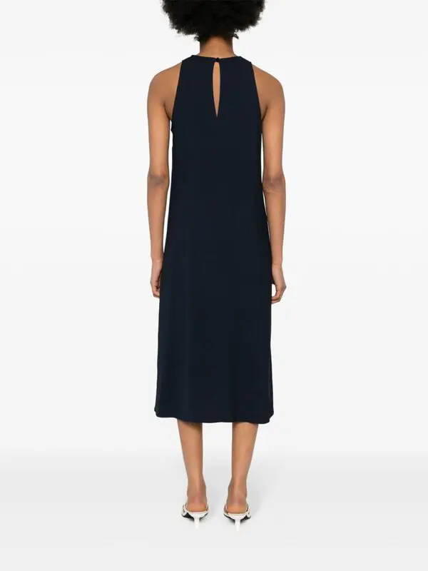 Erika Cavallini Cady-texture Midi Dress - Blue