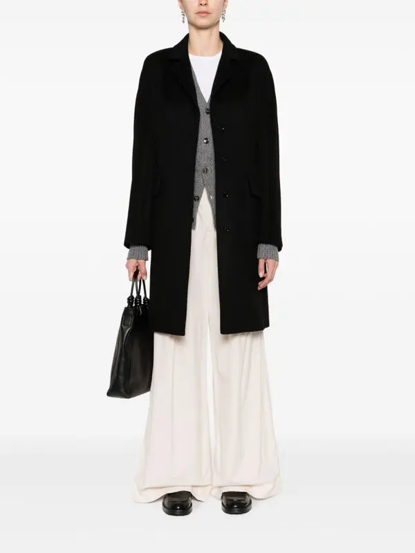 Max Mara Bingo Belted Coat - Black