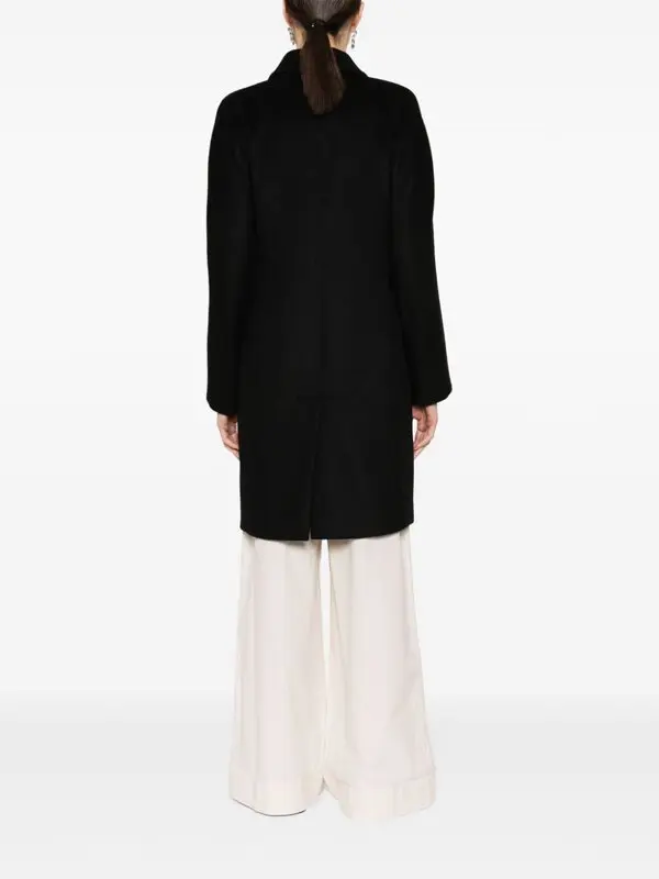 Max Mara Bingo Belted Coat - Black