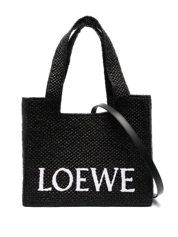 Loewe Small Raffia Tote Bag