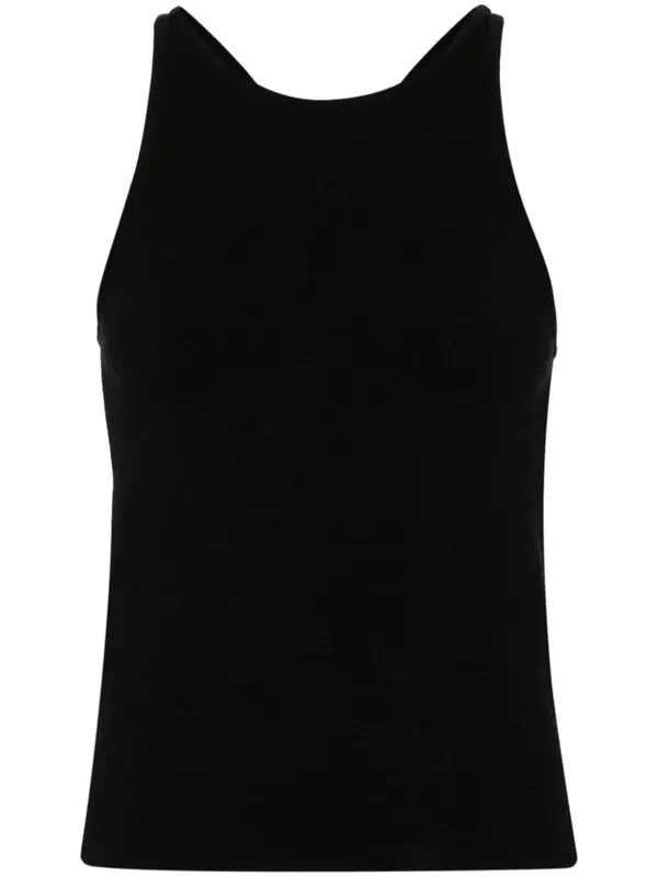 Max Mara Sleeveless Knitted Top - Black