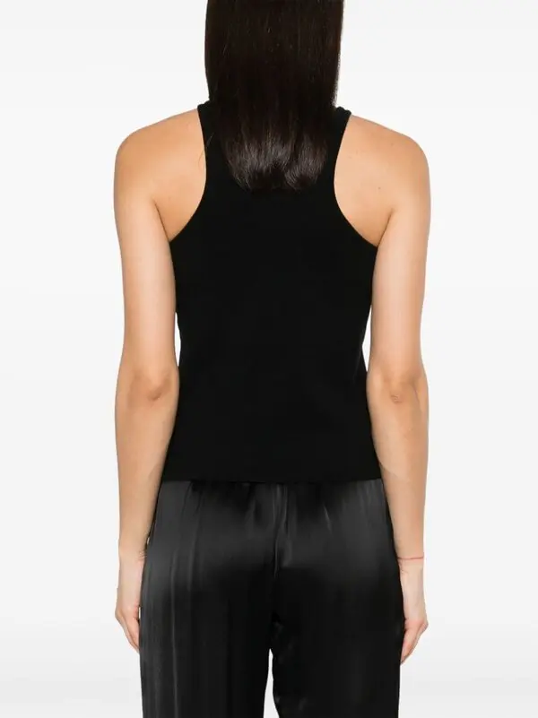 Max Mara Sleeveless Knitted Top - Black