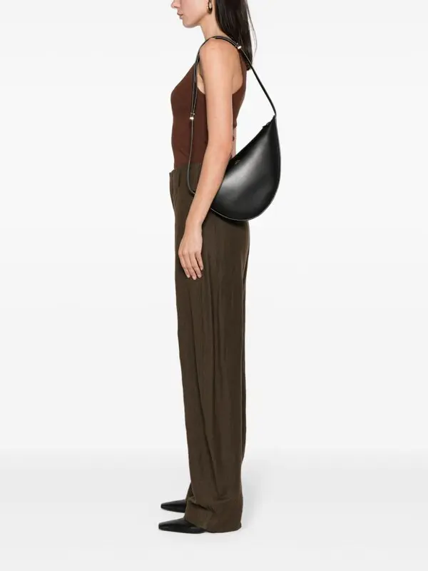 TOTEME Leather Scooped Sling Shoulder Bag