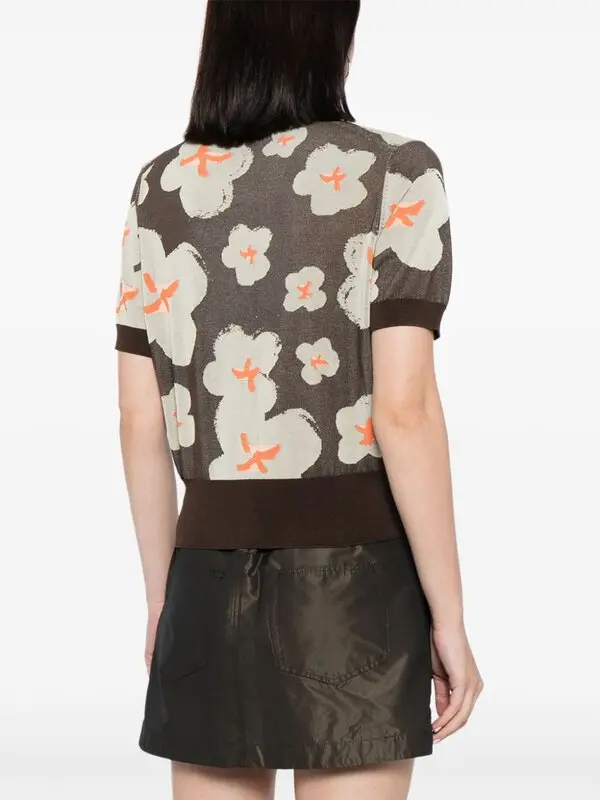 JNBY Floral Intarsia-knit Cardigan