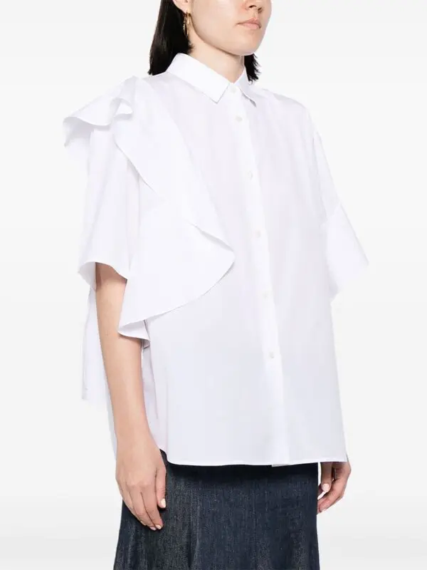JNBY Ruffled Short-sleeve Shirt